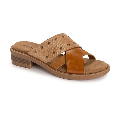 Click here for Muk Luks Womens Vittoria Sandal - Tan prices