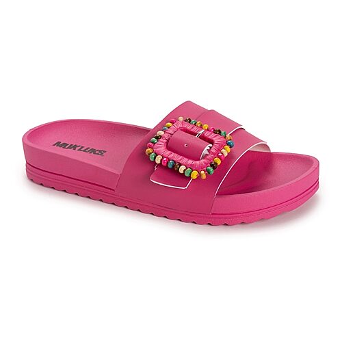 Click here for Muk Luks Womens Grand Colette Sandal - Magenta prices