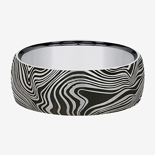 Click here for Marble Pattern Mens 8MM Tungsten Wedding Band  8... prices