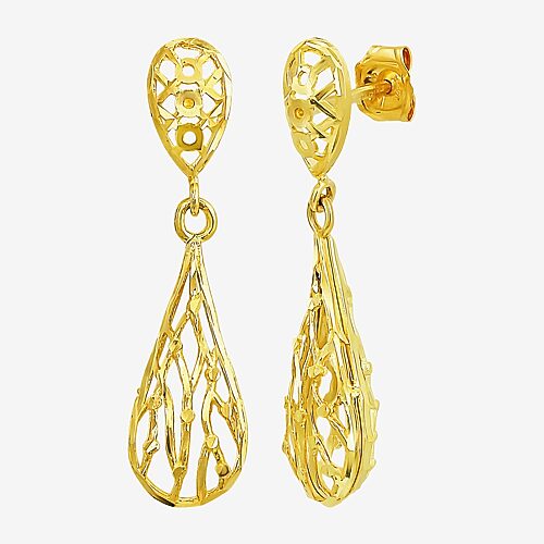 Click here for Womens 10K Gold Drop Earrings  One Size  Yellow prices