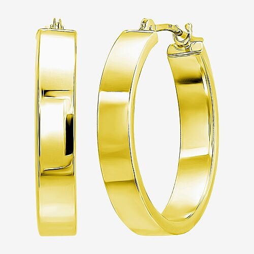 Click here for Womens 10K Gold 20mm Hoop Earrings  One Size  Yell... prices