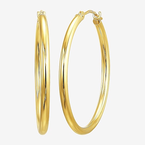 Click here for Womens 10K Gold Hoop Earrings  One Size  Yellow prices