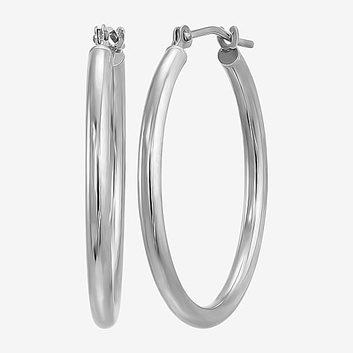 Click here for Womens 10K Gold 19mm Hoop Earrings  One Size  Whit... prices