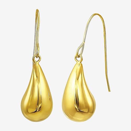 Click here for Womens 10K Gold Drop Earrings  One Size  Yellow prices