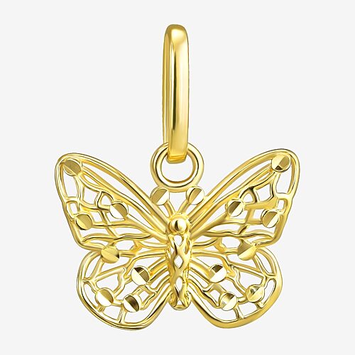 Click here for Girls 10K Gold Butterfly Pendant  One Size  Yellow prices