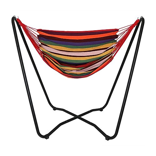 Click here for Hanging Rope Hammock Chair with Space-Saving Stand... prices