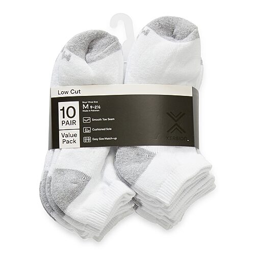 Click here for Xersion Little & Big Kid Boys Multi-Pack 10 Pair L... prices
