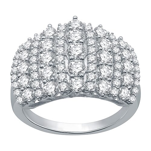 Click here for Womens 2 CT. T.W. Natural White Diamond 10K Gold C... prices