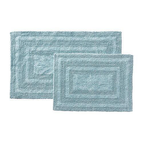 Eddie Bauer Logan Tufted Cotton 2-Pc. Bath Rug Set - Sea Blue