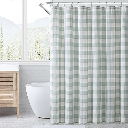 Click here for Eddie Bauer Cabin Plaid Cotton Shower Curtain  72... prices