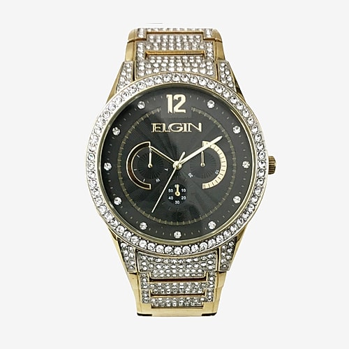 Click here for Elgin Mens Gold Tone Bracelet Watch Fg160030g  One... prices
