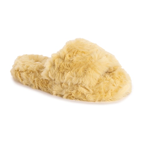 Click here for Muk Luks Womens Slip-On Slippers  Small  Yellow prices