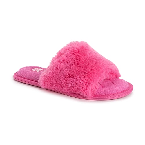 Click here for Muk Luks Womens Slip-On Slippers  Small  Pink prices