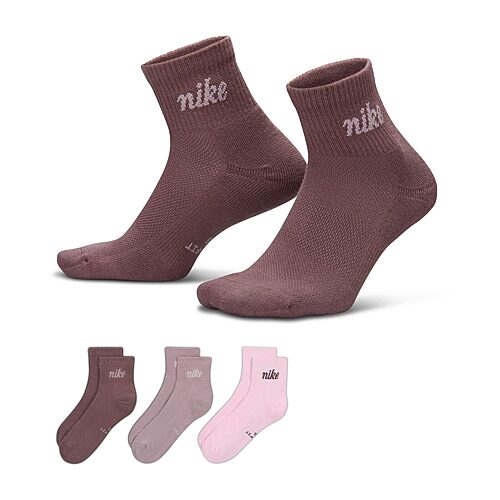 Click here for Nike Womens 3 Pair Quarter Ankle Socks  Medium  Mu... prices