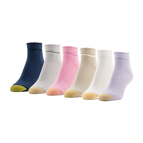 Click here for Gold Toe Womens Quarter Ankle Socks  6-9  Purple prices