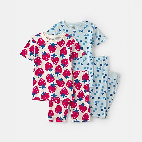 Click here for Carters Little & Big Kid Girls Rib Crew Neck Short... prices