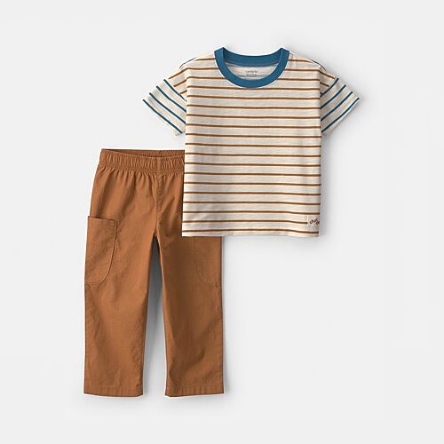 Click here for Carters Toddler Boys 2T-5T Striped Short-Sleeve T-... prices
