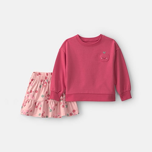 Click here for Carters Toddler Girls 2T-5T Apple French Terry Swe... prices