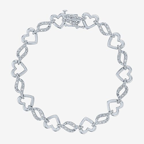 Click here for (G-H / Si2-I1) Womens Pure Silver Over Brass Heart... prices