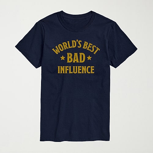 Click here for Airwaves Mens Worlds Best Bad Influence Short-Slee... prices