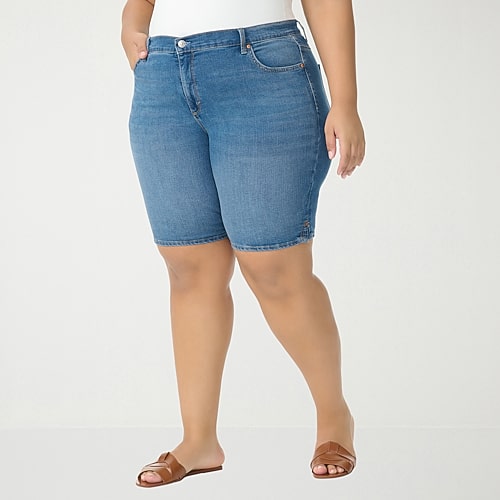 Click here for Gloria Vanderbilt Amanda Womens 10 Plus Denim Shor... prices