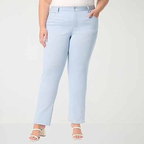 Click here for Gloria Vanderbilt Amanda Womens Plus High Rise Str... prices