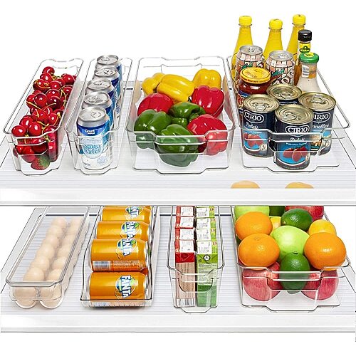 Click here for Sorbus Clear Plastic 8-pc. Storage Bin  One Size... prices