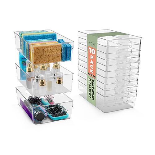 Click here for Sorbus 10 Pack Extra Large Clear Plastic Storage B... prices