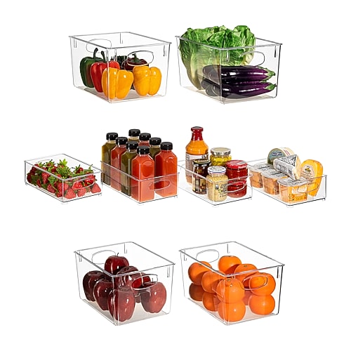Click here for Sorbus Clear Plastic 8-pc. Storage Bin  One Size... prices