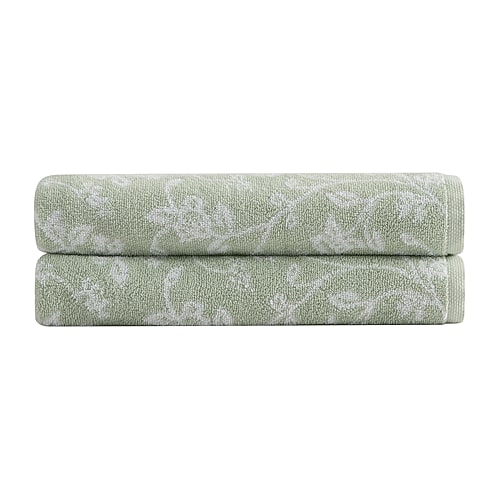 Click here for Laura Ashley 2-pc. Bath Towel Set  One Size  Green prices