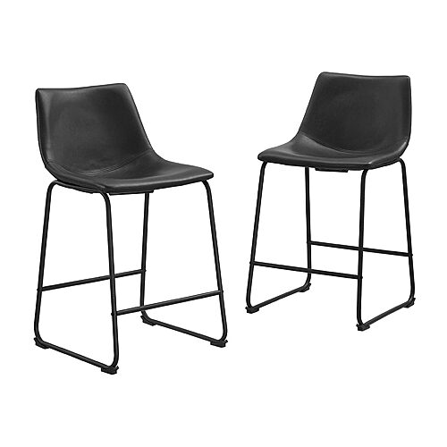 Click here for 2-pc. Faux Leather Kitchen Counter Stools  One Siz... prices