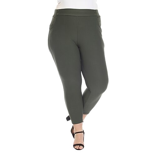 Click here for Plus Size White Mark Pull On Scuba Pants prices