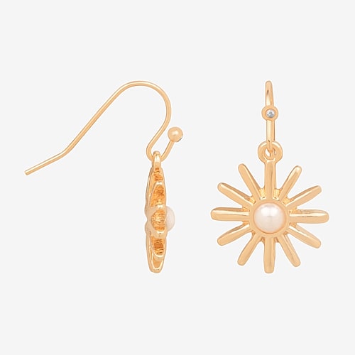 Click here for Bijoux Bar Delicates Womens Round Drop Earrings  O... prices