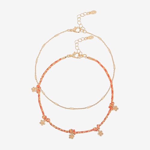 Click here for Bijoux Bar Delicates Womens 7.5 Inch Solid Link Fl... prices