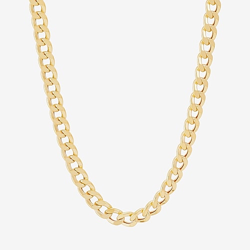 Click here for Womens 10K Gold 24 Inch Curb Chain Necklace  One S... prices
