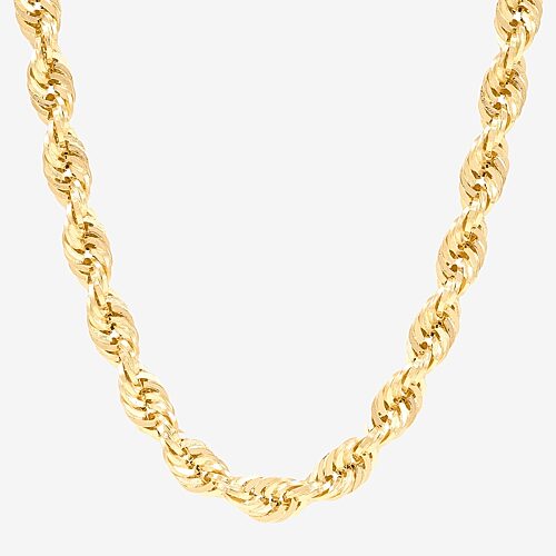 Click here for Womens 14K Gold 20 Inch Rope Chain Necklace  One S... prices