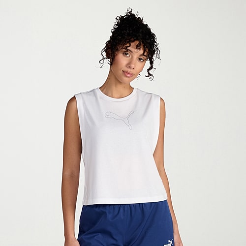 Click here for PUMA Womens Crew Neck Sleeveless Active Tank Top... prices