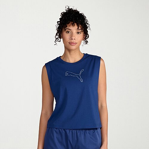 Click here for PUMA Womens Crew Neck Sleeveless Active Tank Top... prices