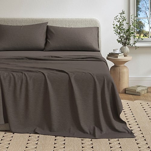 Click here for Linery Heathered Jersey Sheet Set  One Size  Gray prices