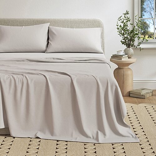 Click here for Linery Heathered Jersey Sheet Set  One Size  Gray prices