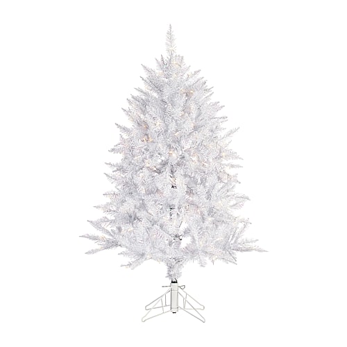 Click here for 4.5 Prelit Sparkle White Spruce Artificial Christm... prices