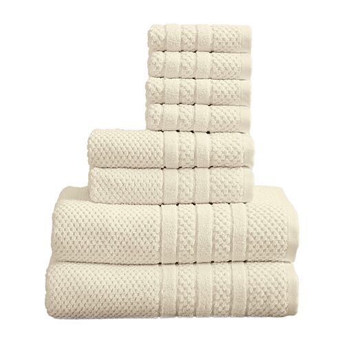 Click here for Linery Cotton Checkered Weave 8-pc. Quick Dry Bath... prices