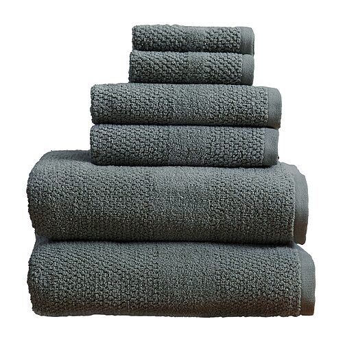 Click here for Linery Cotton Textured Weave 6-pc. Quick Dry Bath... prices