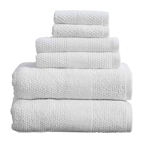 Click here for Linery Cotton Textured Weave 6-pc. Quick Dry Bath... prices
