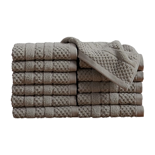 Click here for Linery Cotton Checkered Weave 12-pc. Quick Dry Was... prices