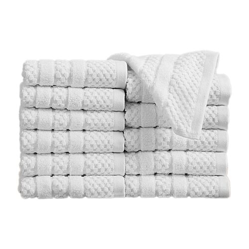 Click here for Linery Cotton Checkered Weave 12-pc. Quick Dry Was... prices