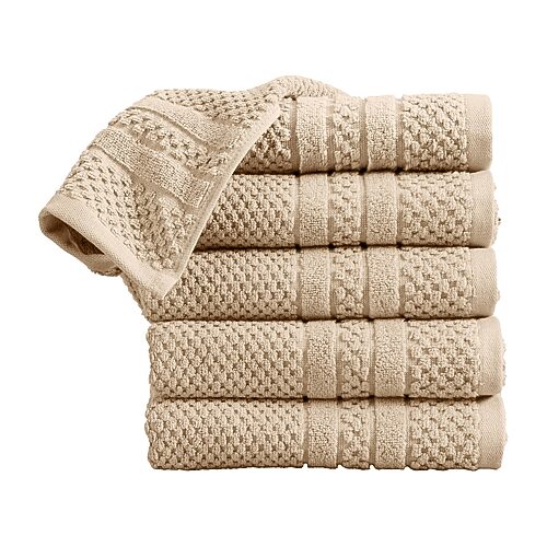 Click here for Linery Cotton Checkered Weave 6-pc. Quick Dry Hand... prices