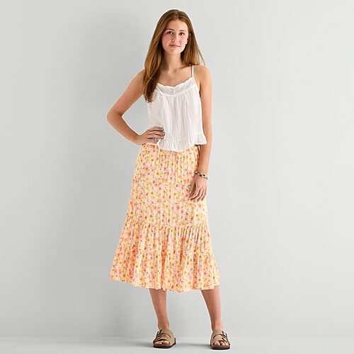 Click here for Arizona Womens Juniors Maxi Skirt  Large  Yellow prices