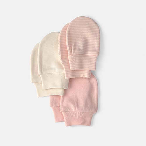 Click here for Carters Baby Girls Mitts  3-Pack - Pink/Ivory prices