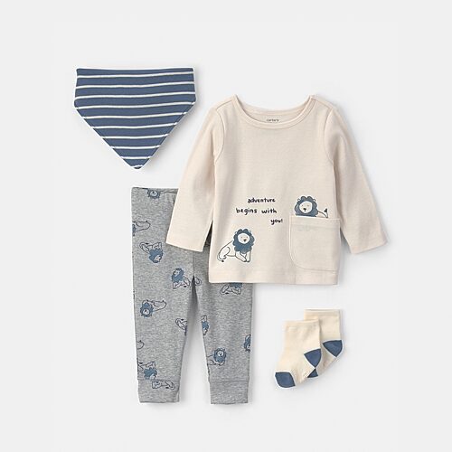 Click here for Baby Boy (NB-12M) Carters(R) 4pc. Lion Set W/ Bib... prices